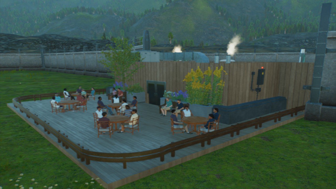 Food building with eating spot at the back - Workshop - Jurassic World ...