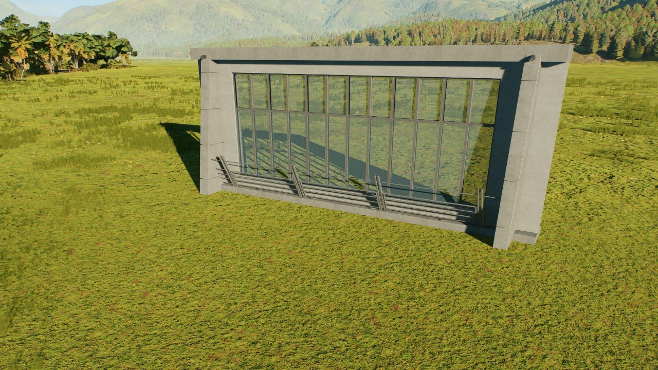 Jurassic Park Style Glass Wall - Workshop - Jurassic World Evolution 3