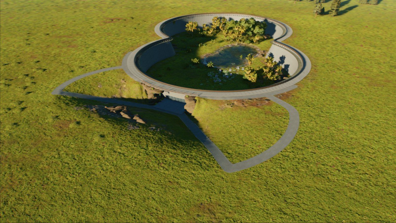 Large sunked enclosure - 创意工坊 - 《侏罗纪世界：进化 3》