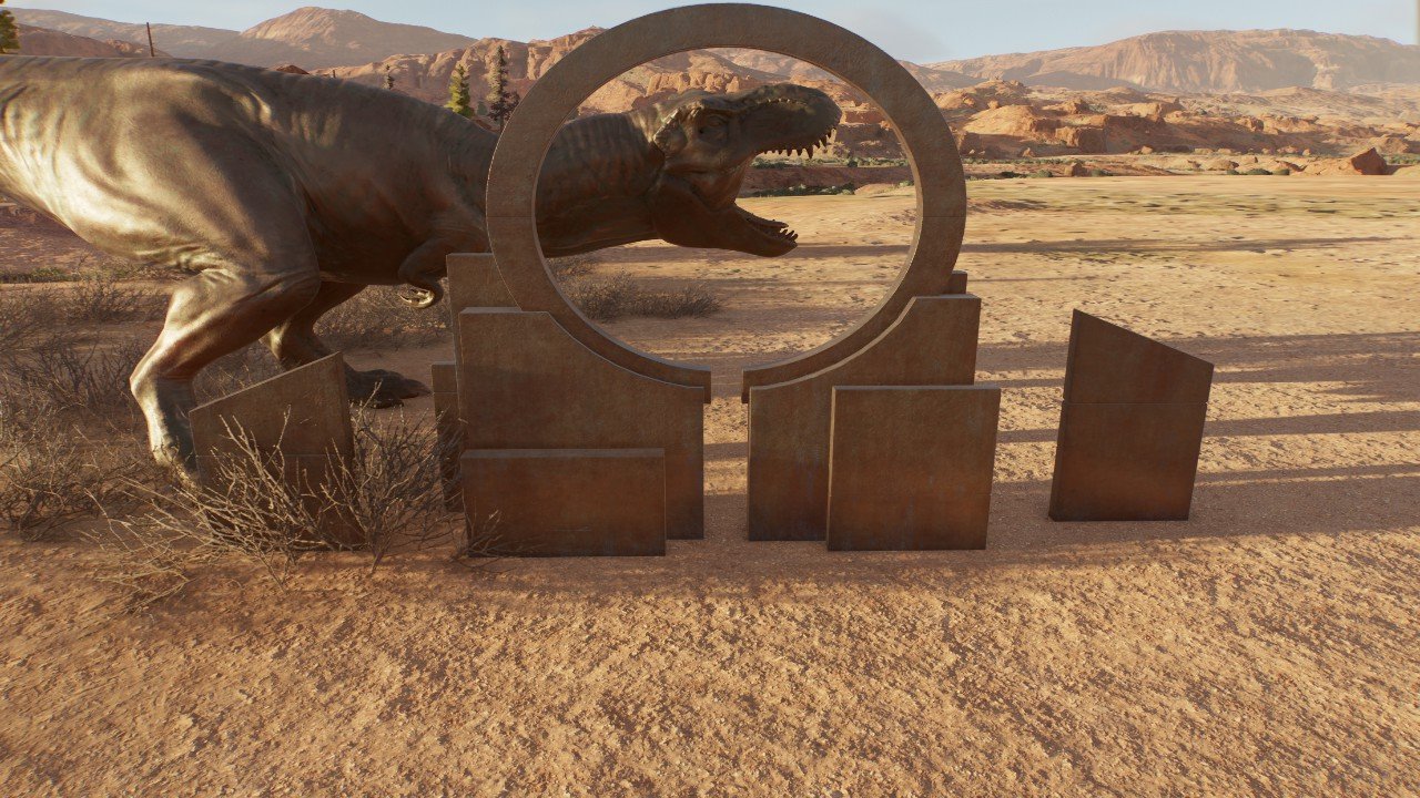 T rex dominion statue - Workshop - Jurassic World Evolution 3