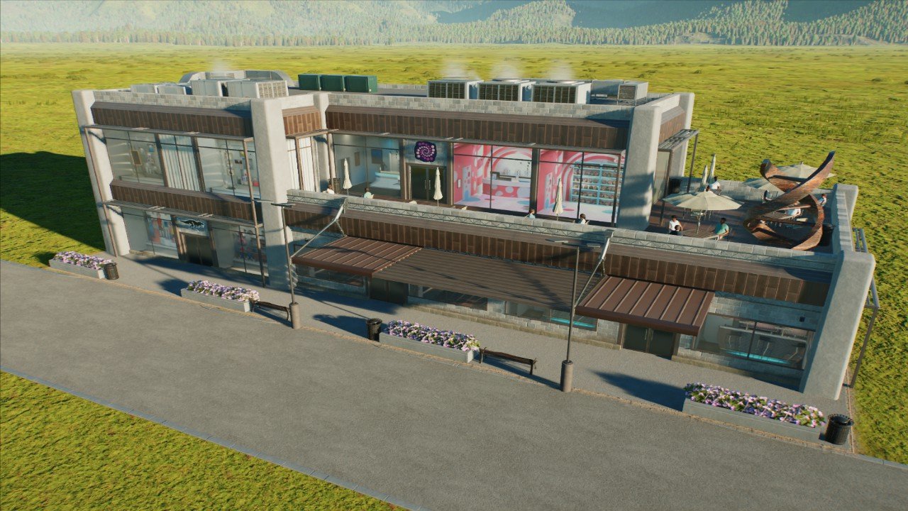 3-in-1 Medium Amenities - Workshop - Jurassic World Evolution 3