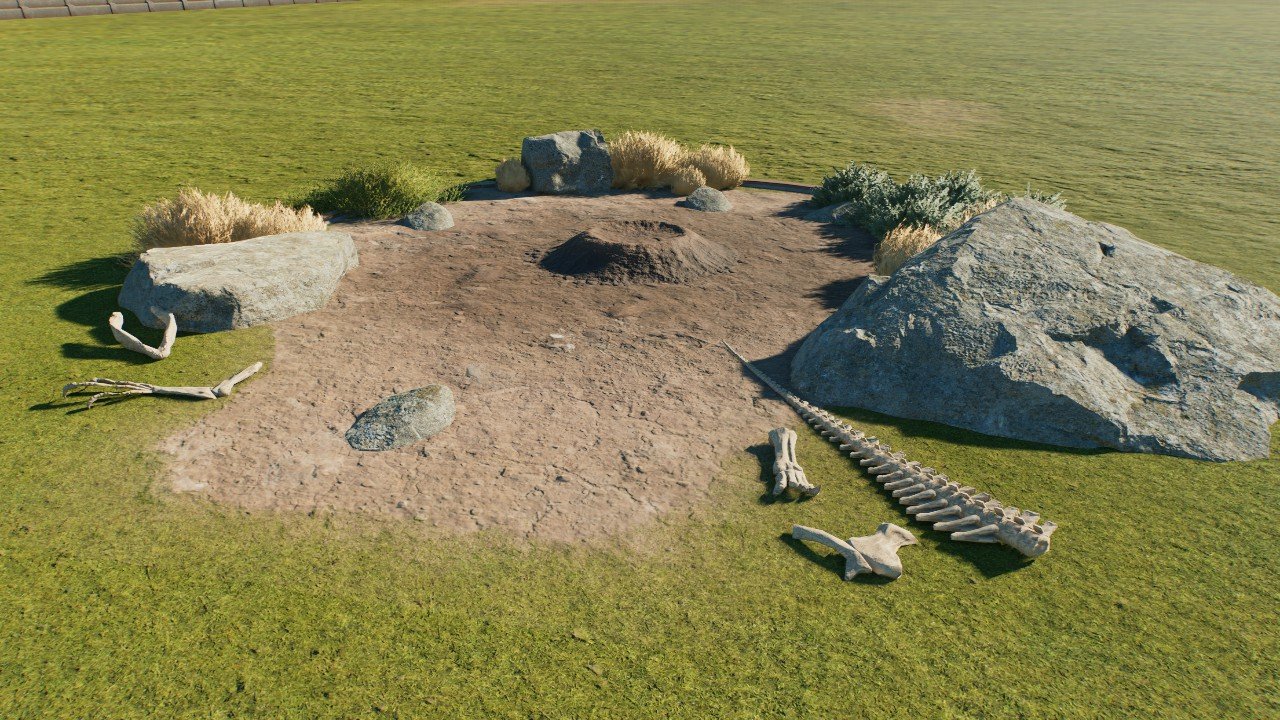 Barren Carnivore Nest - Large - Workshop - Jurassic World Evolution 3