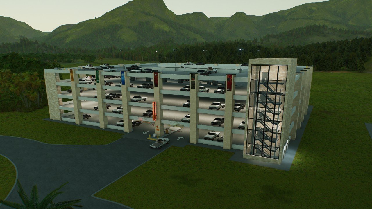 Large Parking Garage - Workshop - Jurassic World Evolution 3