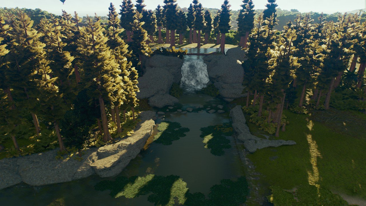 Redwoods waterfall - Workshop - Jurassic World Evolution 3
