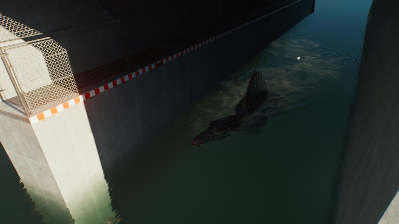 Water tunnel for semi aquatic padocks - Workshop - Jurassic World ...