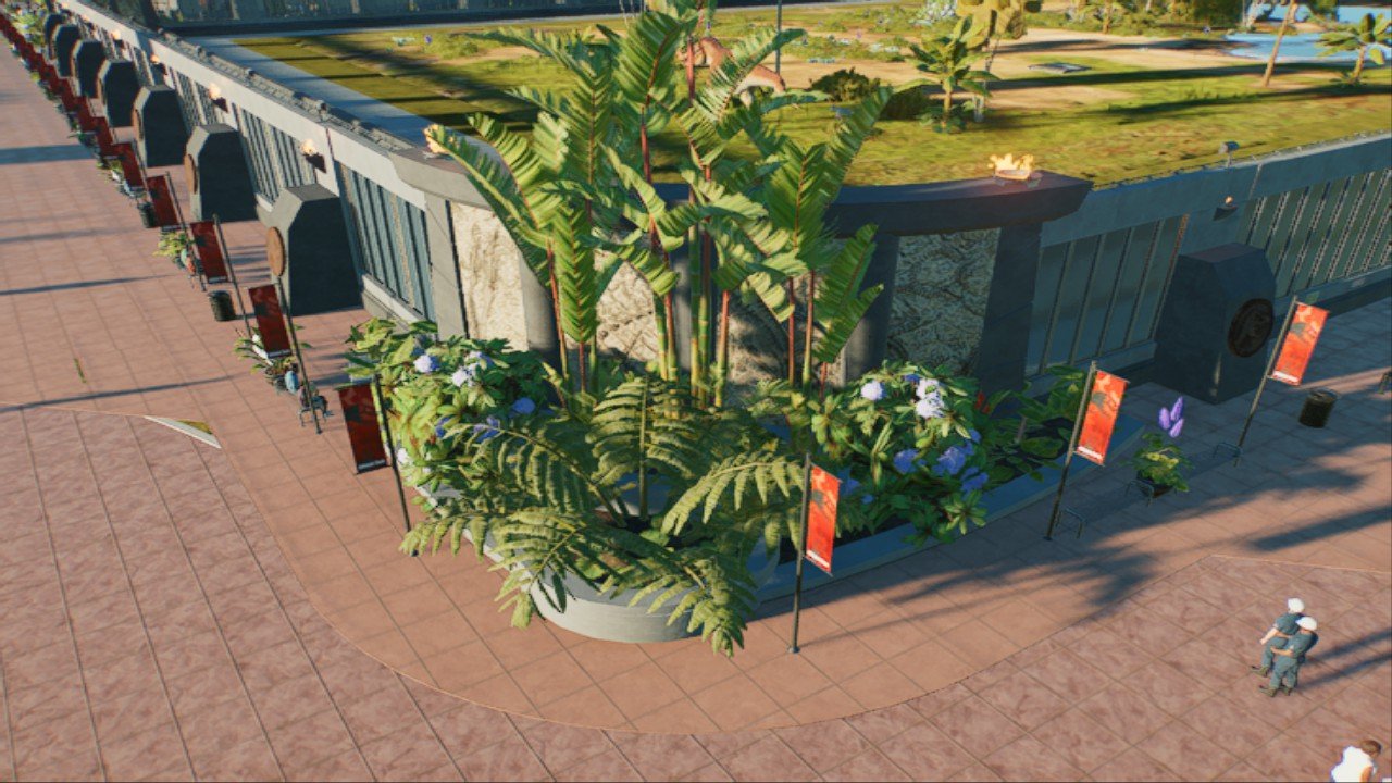 Zoo-Inspired Carnivore Corner Fence Piece W/ Mote - Workshop - Jurassic ...