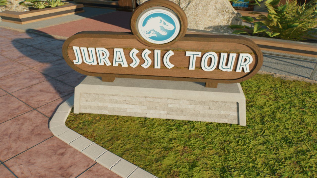 Classic Jurassic Tour Sign - Workshop - Jurassic World Evolution 3