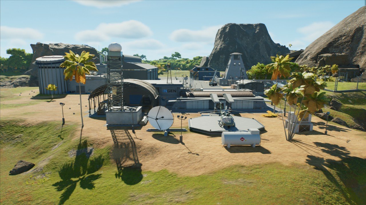 INGEN Arrival and Control Point - Workshop - Jurassic World Evolution 3