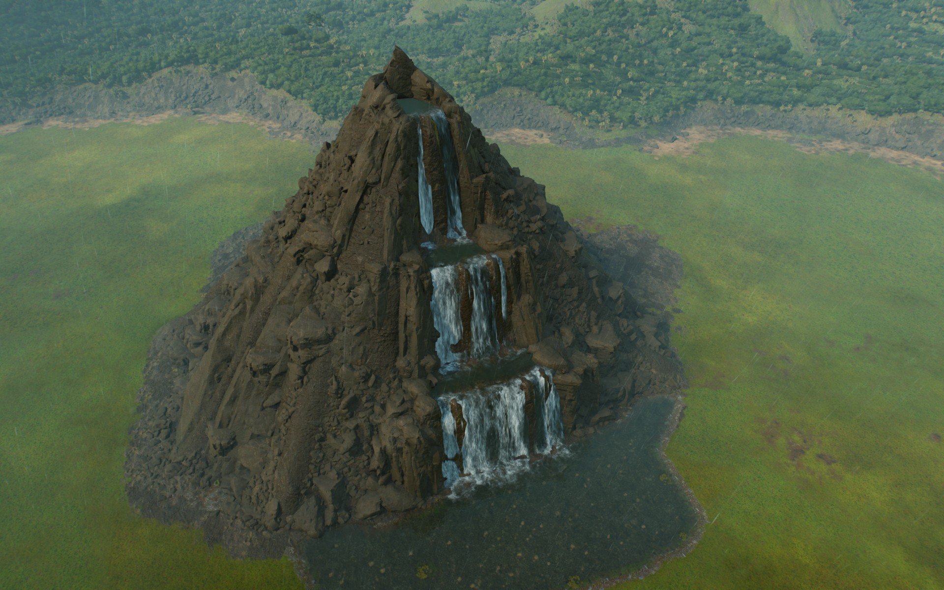 Waterfall Volcano- Nublar 2015 - Workshop - Jurassic World Evolution 3