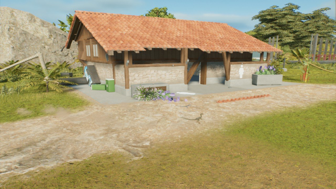 Broken restroom shell - Workshop - Jurassic World Evolution 3