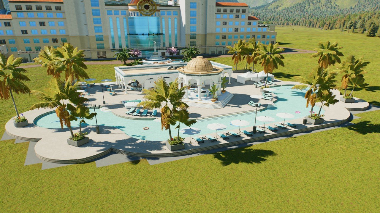 Luxury Swimming Pool/ Bar - Workshop - Jurassic World Evolution 3