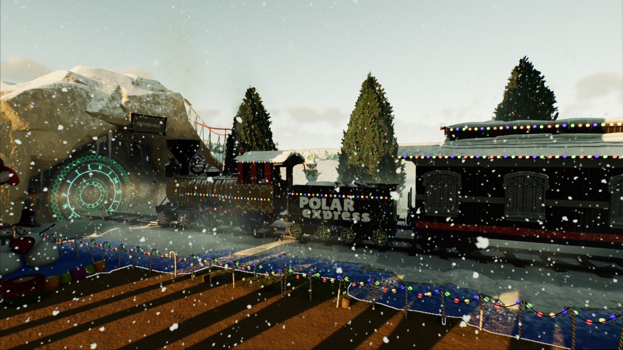 Polar Express Train - Planet Coaster 2 creation - Frontier Workshop