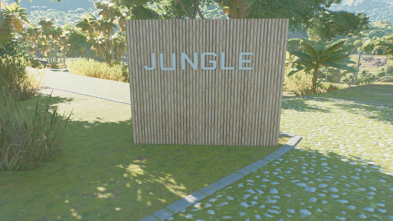 Jungle sign - Workshop - Jurassic World Evolution 3