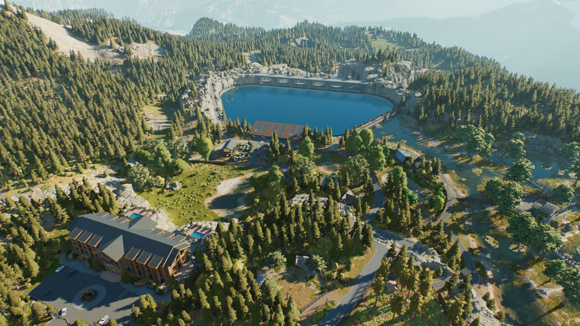 Jurassic NorthWest Woodlands. Building credits in description ...