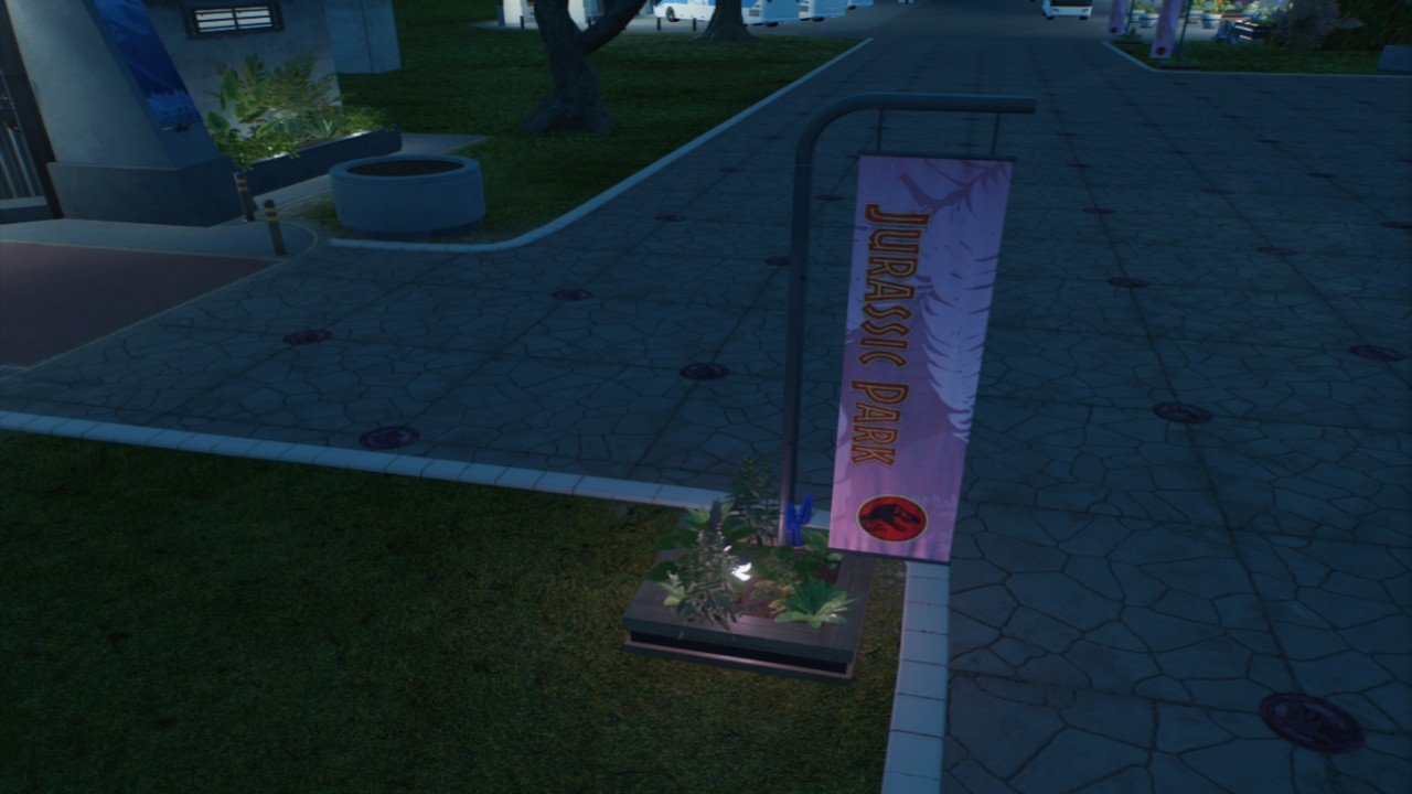 Pink Sign Planter With Light - Workshop - Jurassic World Evolution 3