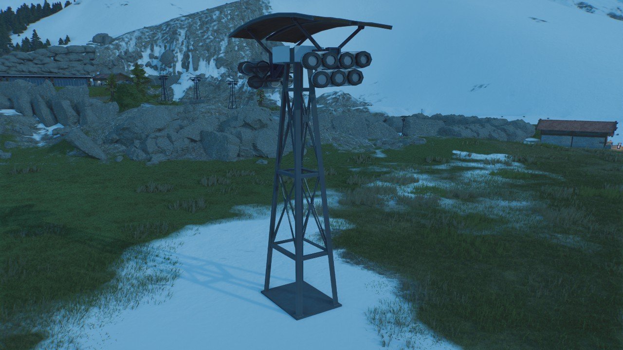 Single cable car pole for a gondola - Workshop - Jurassic World Evolution 3