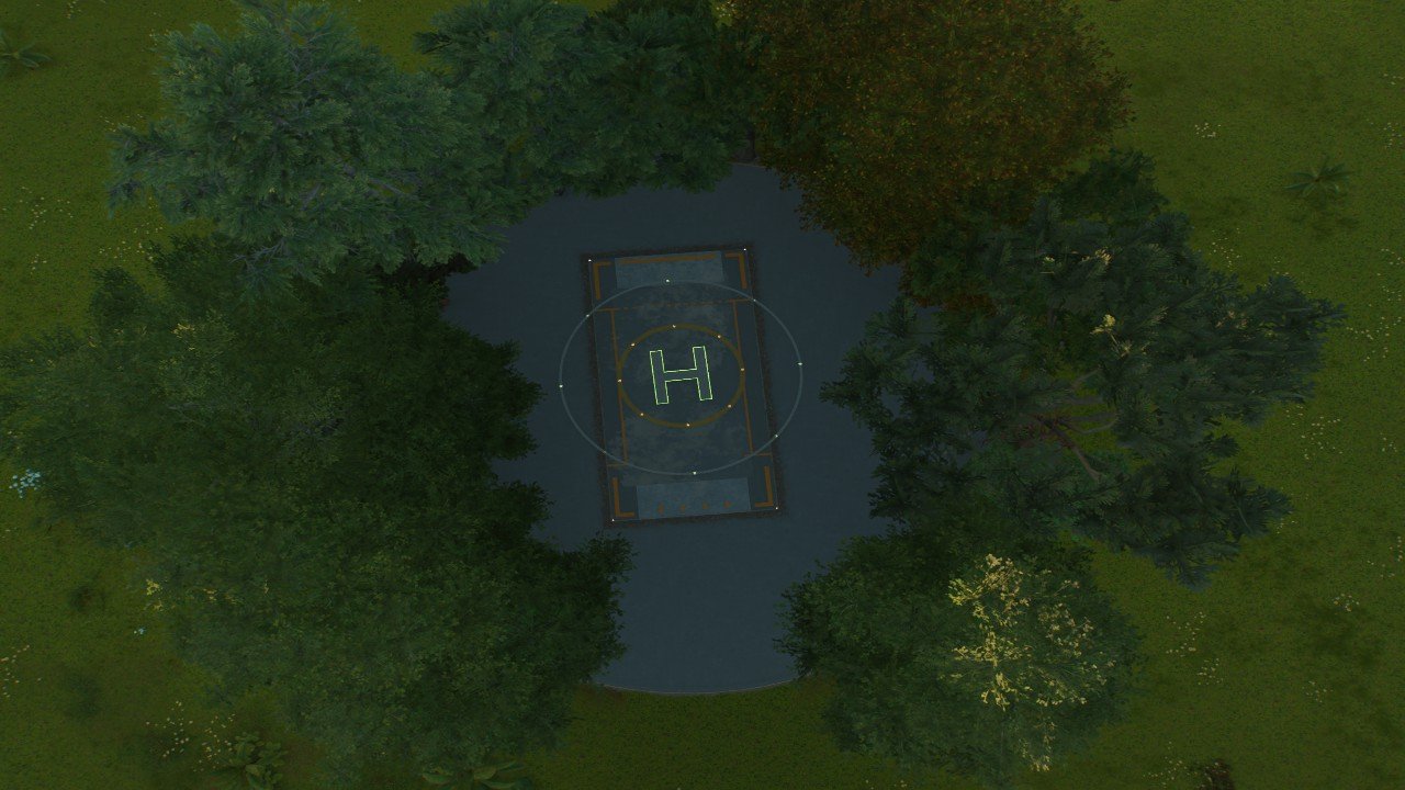 Heli-pad delivery zone - Workshop - Jurassic World Evolution 3