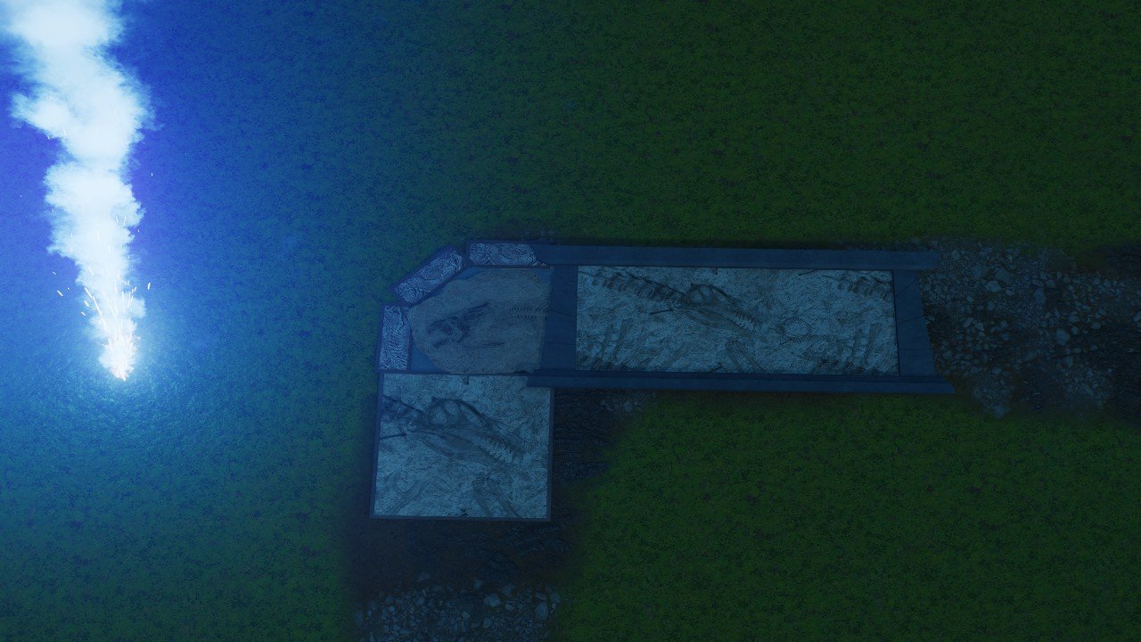 Fossil path corner (left) - Workshop - Jurassic World Evolution 3