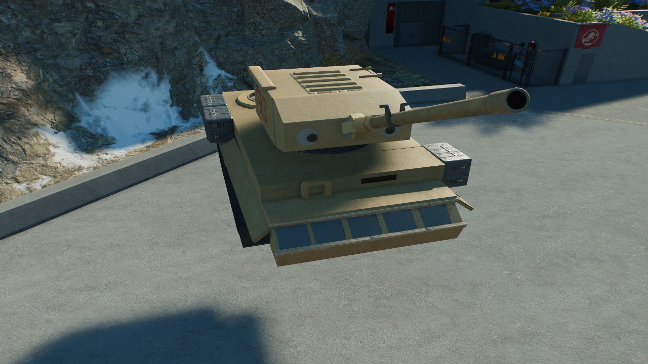 German WW2 Tank with googly eyes - 创意工坊 - 《侏罗纪世界：进化 3》