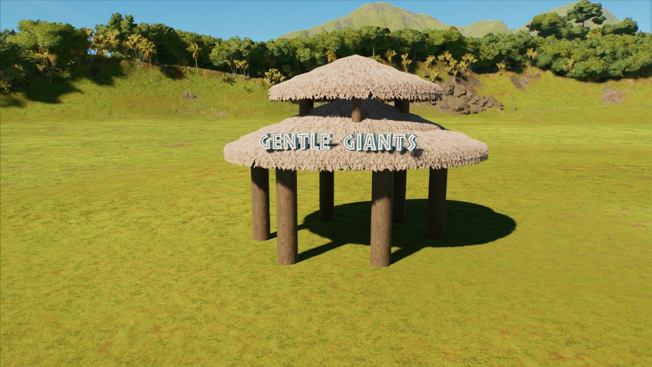 gentle giants petting zoo hut - Workshop - Jurassic World Evolution 3