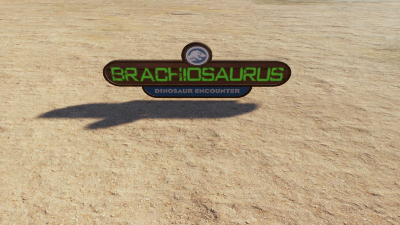 Brachiosaurus sign - Workshop - Jurassic World Evolution 3
