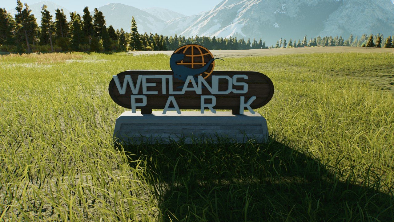 Wetlands park sighn - Workshop - Jurassic World Evolution 3
