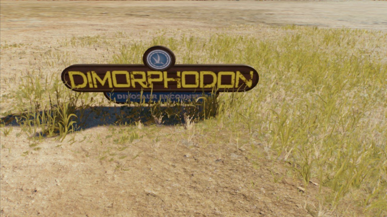 Dimorphodon sign - Workshop - Jurassic World Evolution 3
