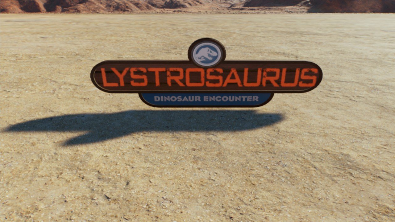 Lystrosaurus sign - Workshop - Jurassic World Evolution 3