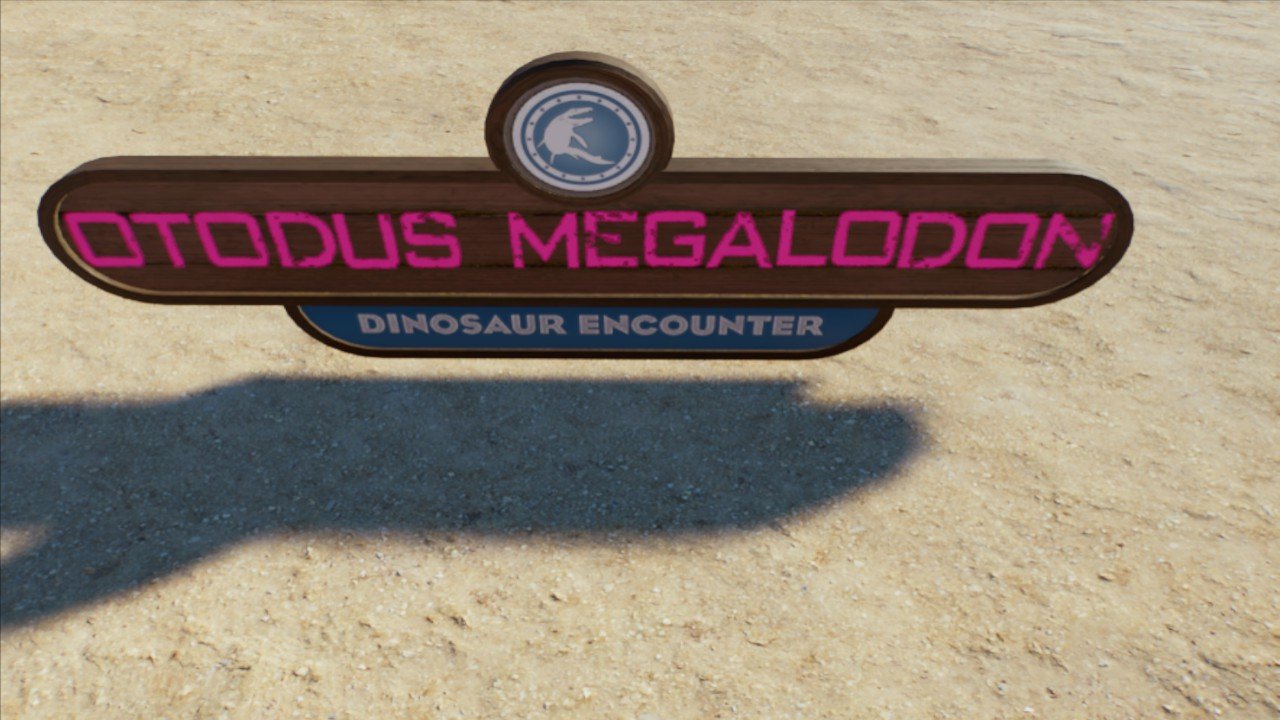 Otodus megalodon sign - Workshop - Jurassic World Evolution 3