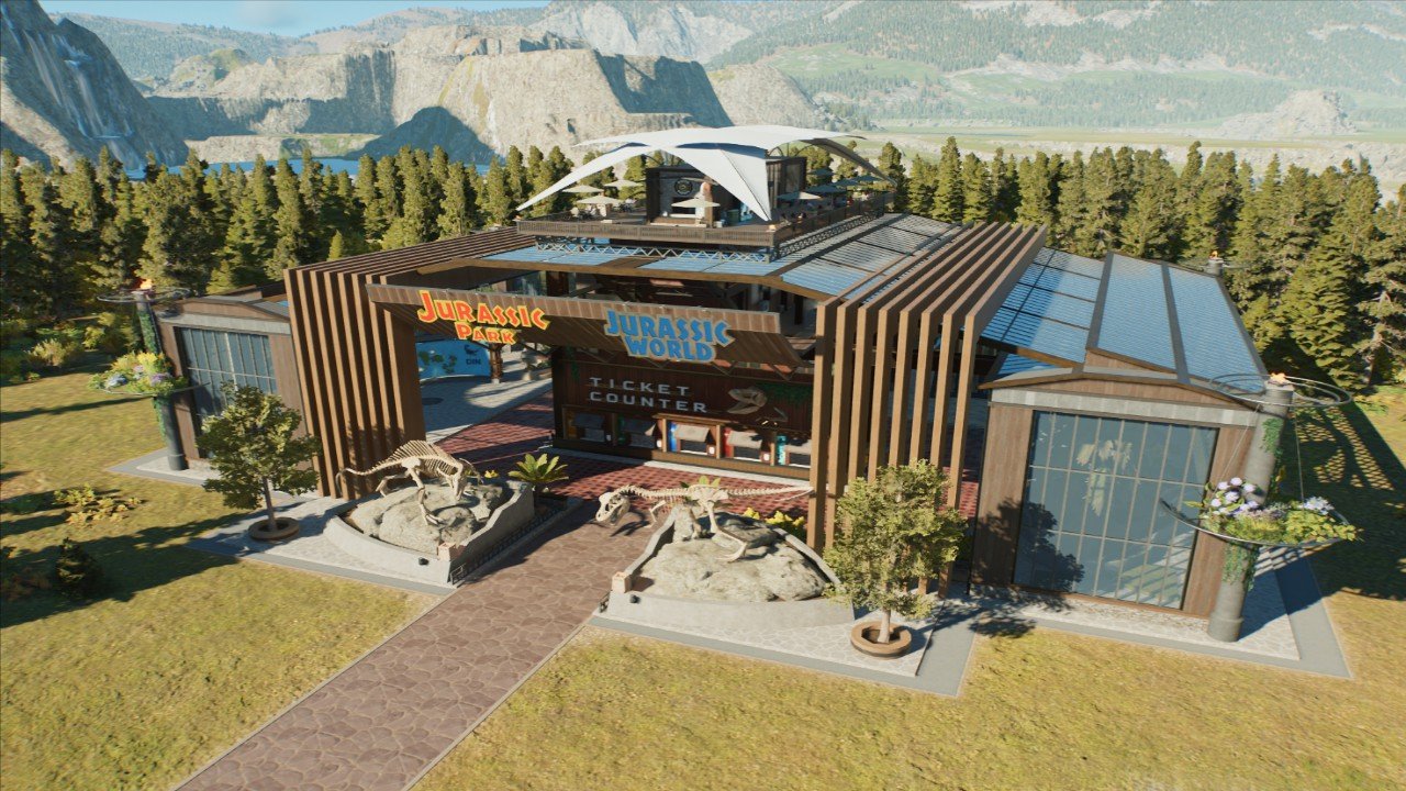 Entrance with restroom - Workshop - Jurassic World Evolution 3