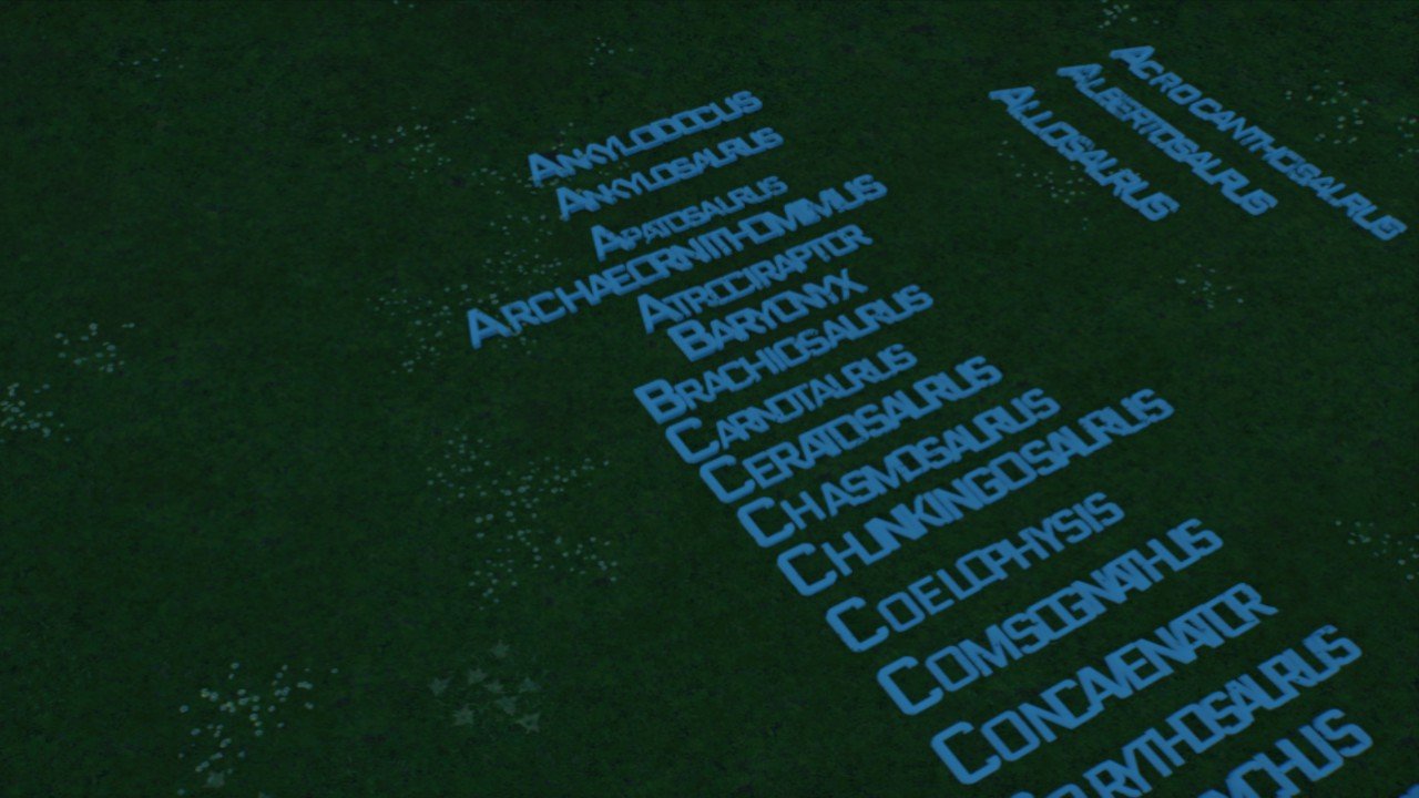 Carnotaurus exhibit sign - Workshop - Jurassic World Evolution 3