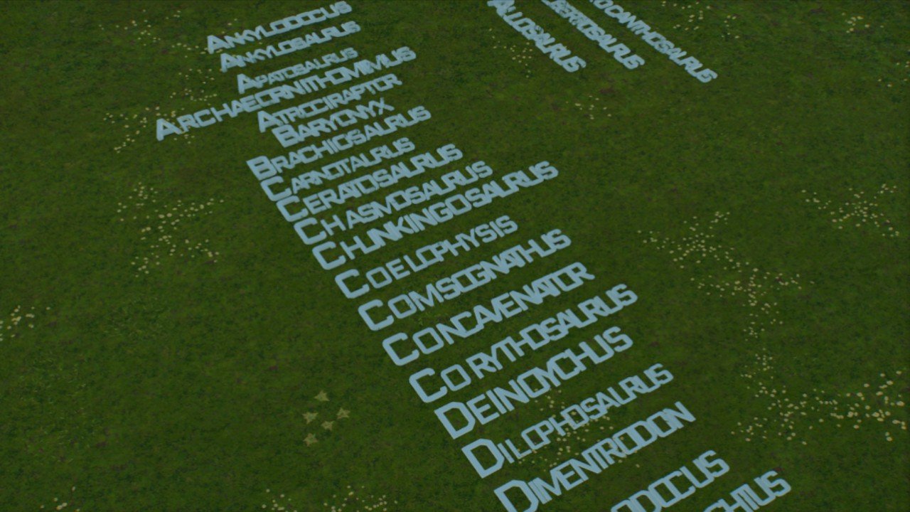 Corythosaurus exhibit sign - Workshop - Jurassic World Evolution 3