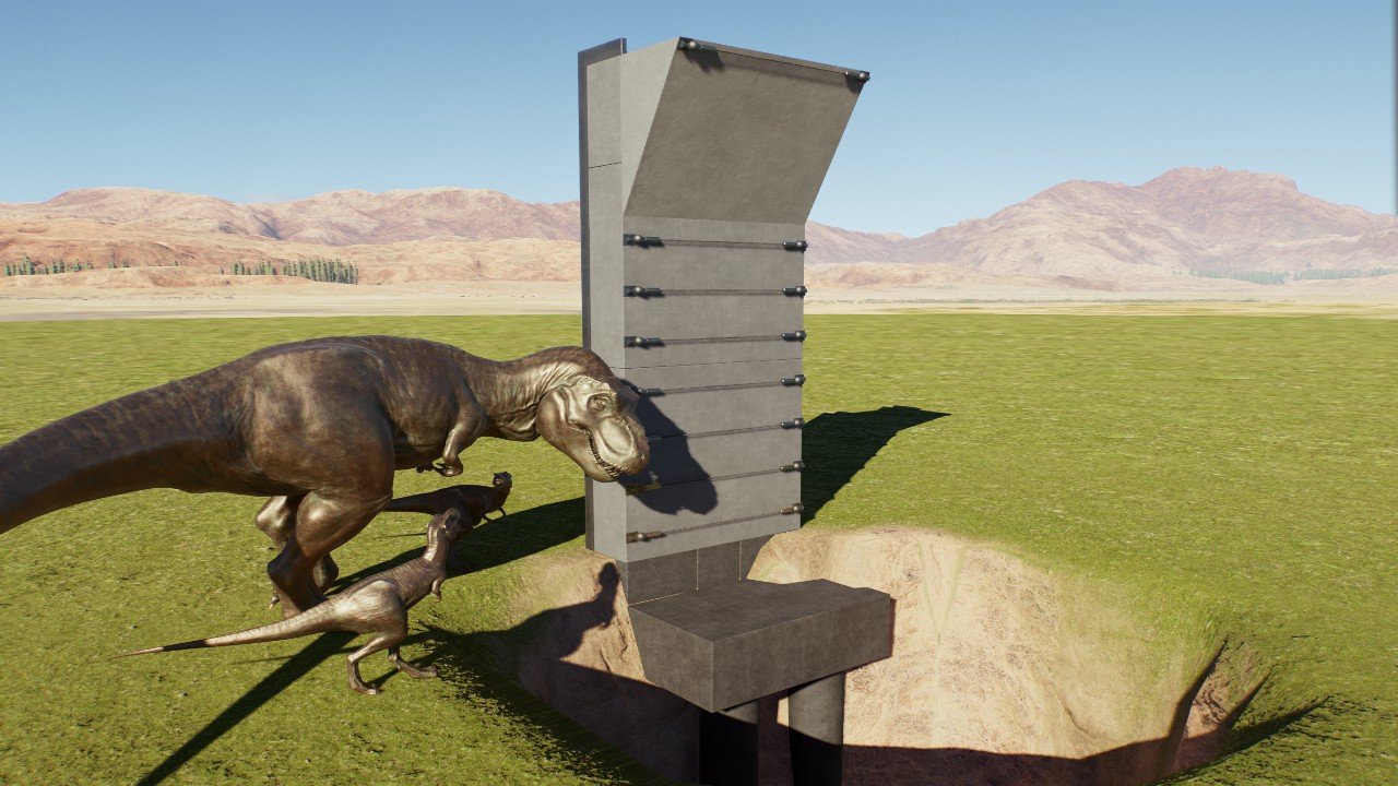 (Hot Wire) Large Carnivore Concrete Fence with Foundation - Workshop ...