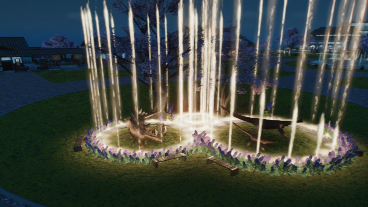 Triple Jet Fountain (Simple) - Workshop - Jurassic World Evolution 3