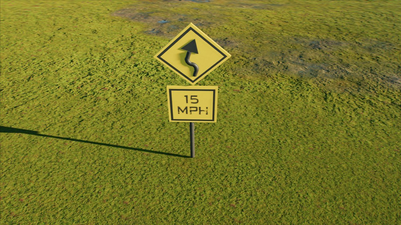 Speed Limit Sign - Workshop - Jurassic World Evolution 3