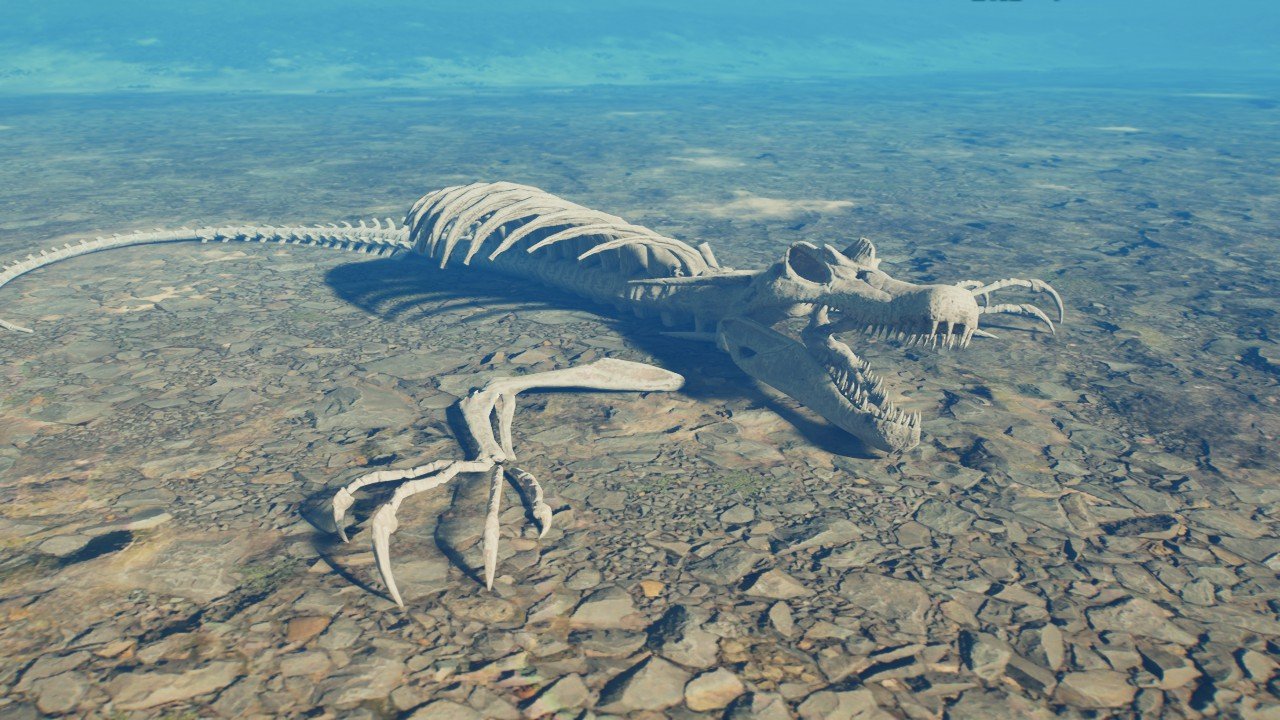 Baryonyx skeleton - Workshop - Jurassic World Evolution 3