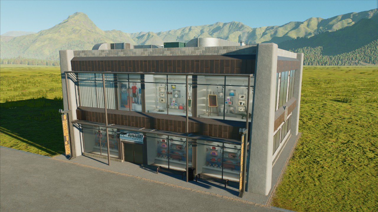 Large Shopping Amenity - Workshop - Jurassic World Evolution 3