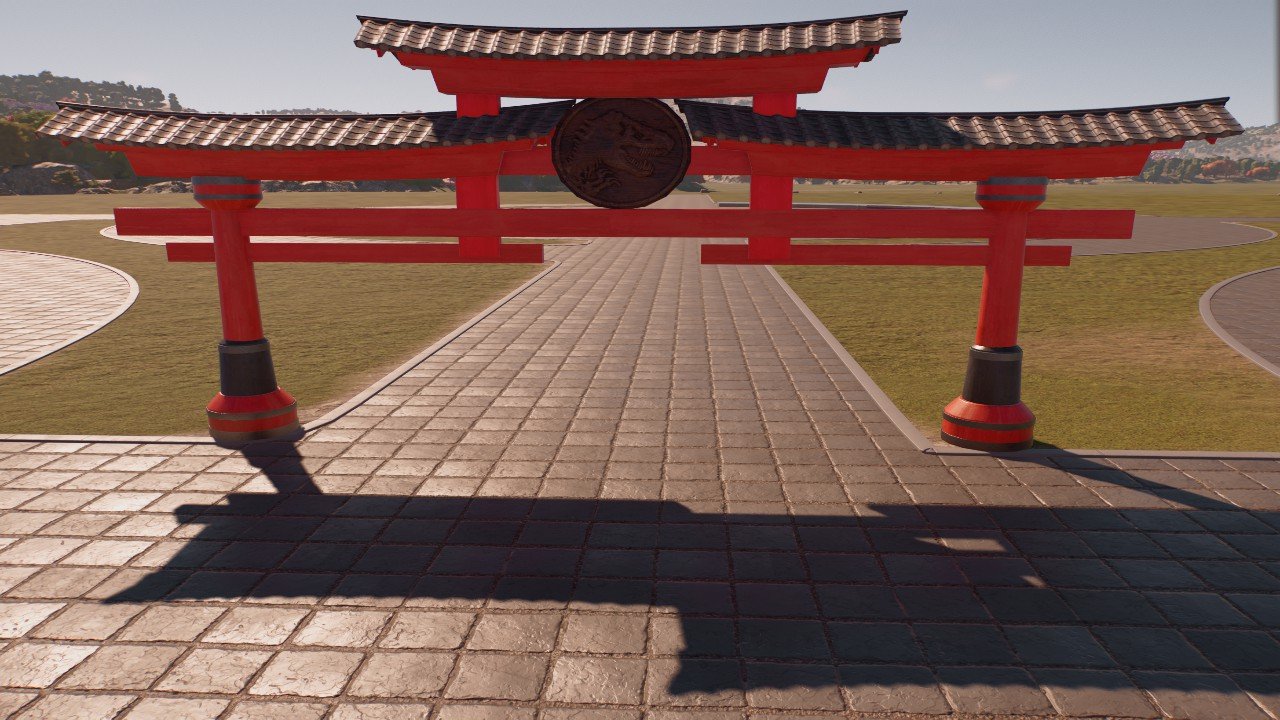 Large Torii Gate Entrance - Workshop - Jurassic World Evolution 3