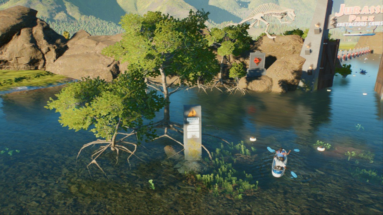 Deep Water Warning Sign for Cretaceous Cruise - Workshop - Jurassic ...