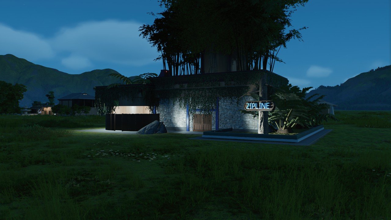 Hidden Tree Zipline - Workshop - Jurassic World Evolution 3