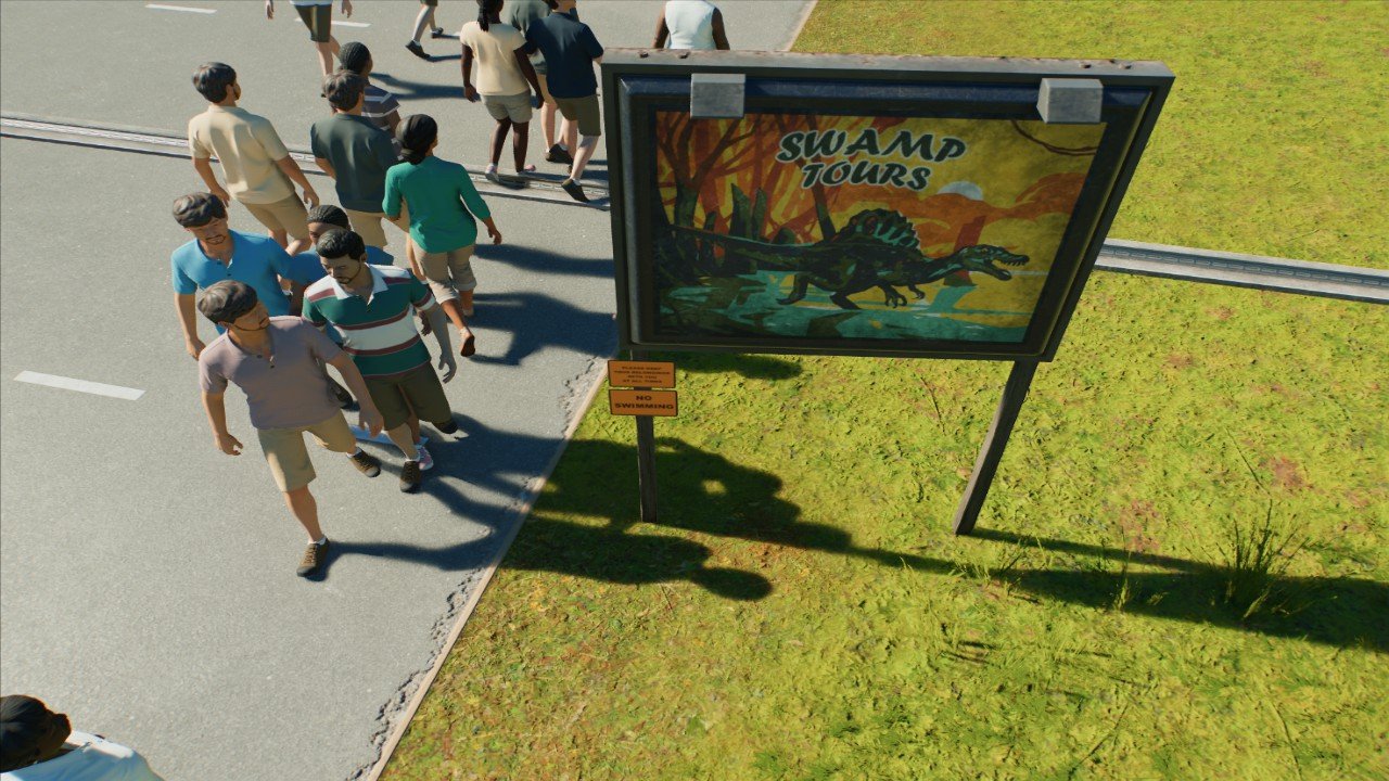 Swamp tours sign - Workshop - Jurassic World Evolution 3