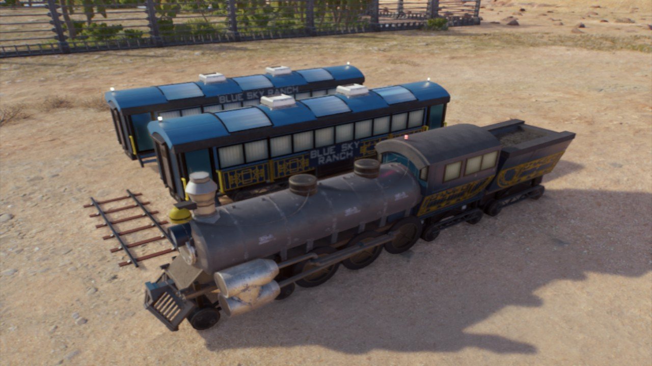 Blue Sky Ranch Bluebonnet Train Set - Workshop - Jurassic World Evolution 3