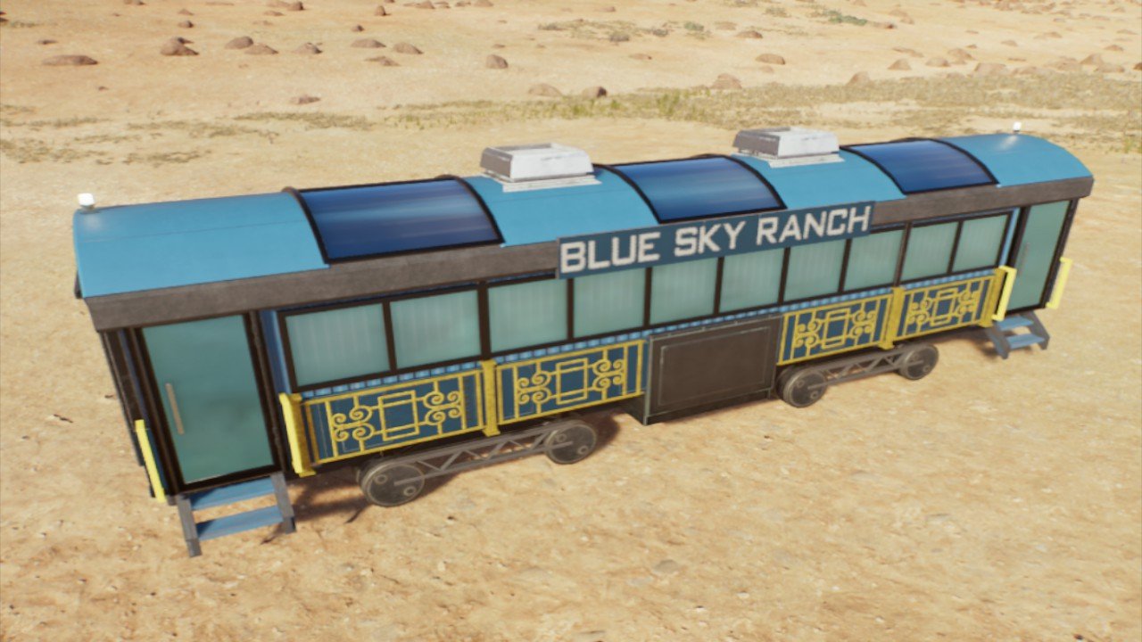 Blue Sky Ranch Passenger Car Type 2 - Workshop - Jurassic World Evolution 3