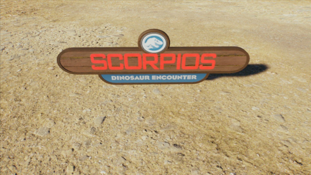 Scorpios sign - Workshop - Jurassic World Evolution 3