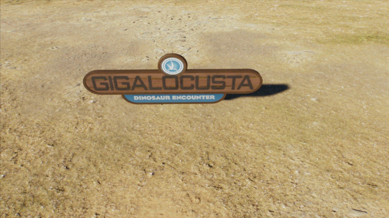 Gigalocusta sign - Workshop - Jurassic World Evolution 3