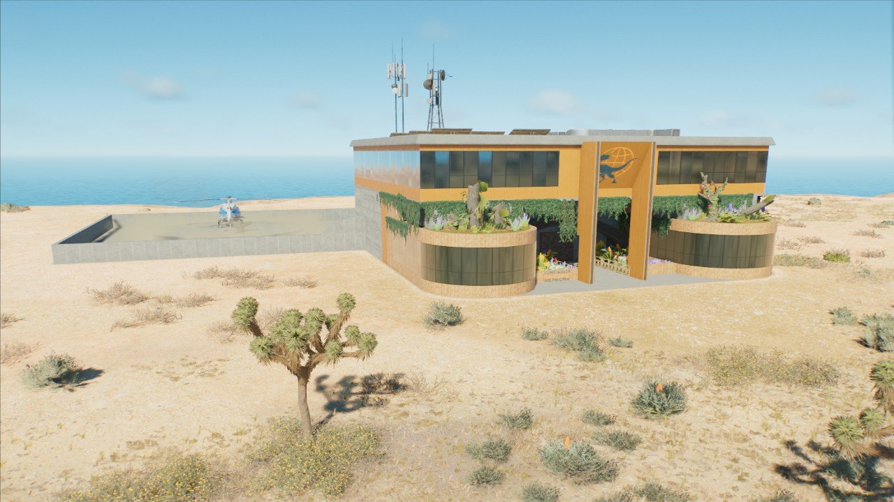 DIN themed Helipad arival point - Workshop - Jurassic World Evolution 3