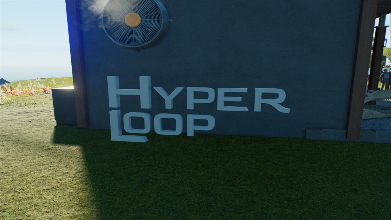 Hyperloop Sign (Lettering) - Workshop - Jurassic World Evolution 3