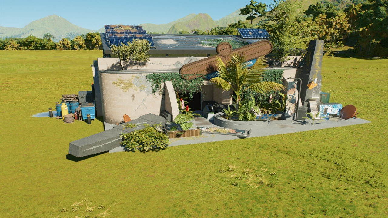 Abandoned JW viewing gallery - Workshop - Jurassic World Evolution 3