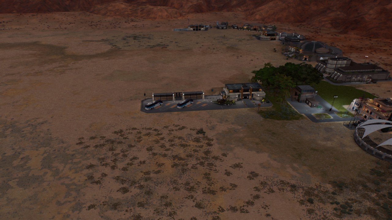 A arival point with a enclosure and a hotel - Workshop - Jurassic World ...
