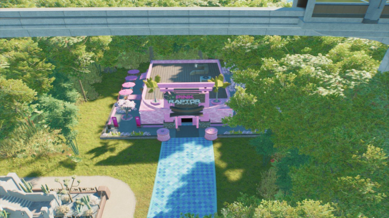 Pink Raptor Arcade - Workshop - Jurassic World Evolution 3